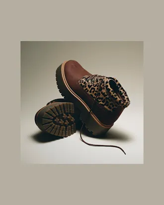 Timberland Stone Street Chukka Boot mit Leopardenprint f&uuml;r Damen in Braun, Damen, Braun, Gr&ouml;&szlig;e