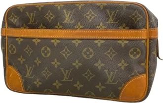 Louis Vuitton unisex, Pre-owned, Brun, Taille: ONE Size Pochette en tissu Pre-owned