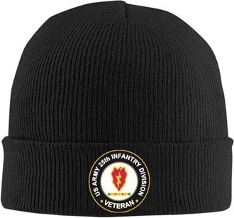Generic Bonnet Tricot&eacute; Ancien Combattant De La 25E Division DInfanterie Am&eacute;ricaine Ayant Servi Au Vietnam Mode Beanie Classique Bonnet Thermo pour Conduite Sh