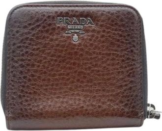Prada unisex, Pre-owned, Brun, Taille: ONE Size Pre-owned Cuir petite-maroquinerie