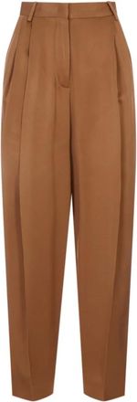 Fabiana Filippi Femme, Pantalons, Brun, Taille: 36 FR Pantalon en Toile de Lin