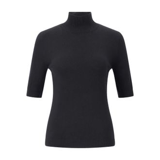 Max Mara Kurzarmpullover Cantone aus Wolle