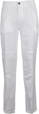 Eleventy Homme, Pantalons, Blanc, Taille: W34 Cargo Straight Pantalons