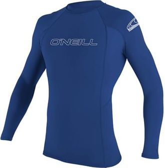 O'Neill WETSUITS Basic Skins L/S Crew Veste Manches Longues Homme, Pacific, FR : XXL (Taille Fabricant : 2XL)