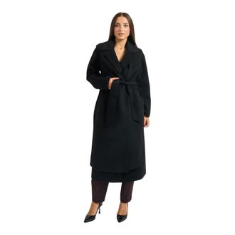 Manila Grace Femme, Manteaux, Noir, Taille: 38 FR Manteau long