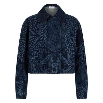 Alberta Ferretti Kurze Jeansjacke - - Jackets - Damen - Blau - M