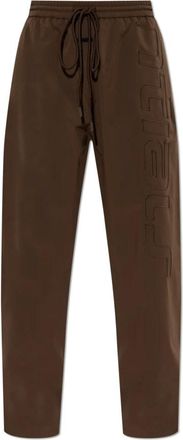 Fear of God Femme, Pantalons, Brun, Taille: 38 FR Active Trace Track Pants