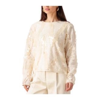 Second Female Glimmer Bluse - - Blouses & Shirts - Damen - Beige - L