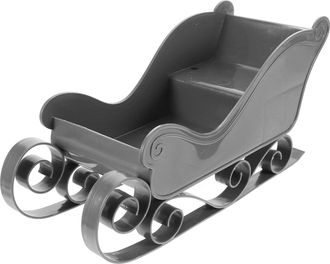 Angoily Weihnachtsschlitten-tischdekoration - 27,9 cm Weihnachtsschlitten aus Kunststoff, Bonbonschale, Miniatur-Schlitten-Dekoration für Den Schreibtisch, We