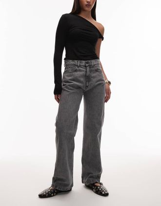 CAT CAT - WWR - Jean ample à 5 poches - Gris délavé