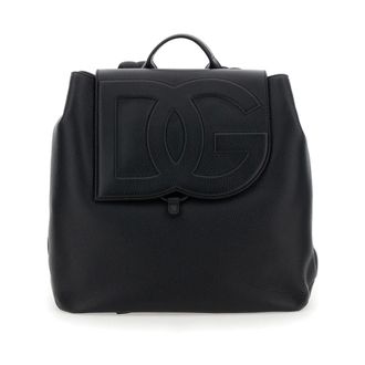 Dolce & Gabbana Homme, Sacs, Noir, Taille: ONE Size Sac noir avec DG Emossed