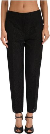 Max Mara Femme, Pantalons, Noir, Taille: 42 FR Cropped Pantalons