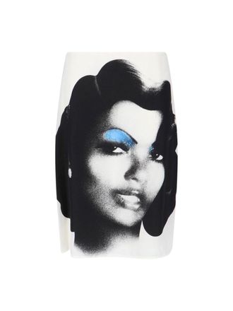 Versace Silk Midi Skirt