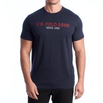 U.S.Polo Association Cotton Crew T-Shirt - - Tops - Herren - Blau - M