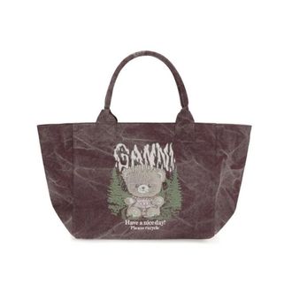 Ganni Teddyb&auml;r-Grafik-Tasche - - Bags - Damen - Rot - ONE SIZE