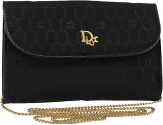 Dior Sac bandouli&egrave;re vintage en toile Pre-owned - Femme - Pre-owned - Noir - Taille: ONE Size