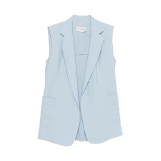 Sportmax 206 Weste mit steigendem Revers - - Jackets - Damen - Blau - XS