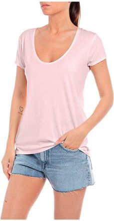Replay Damen W3787 T-Shirt, 664 Light Rose, S