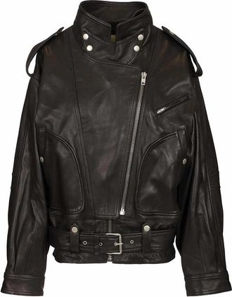 Isabel Marant Lederjacke - Schwarz