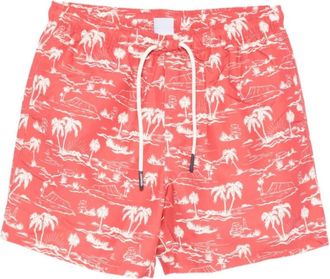 Sebago Homme, Maillots de bain, Rouge, Taille: S Sandbeach Swim Trunks