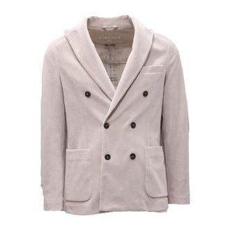 Circolo 1901 Cord Doppelreiher Jacke Platinum - - Jackets - Herren - Beige - S