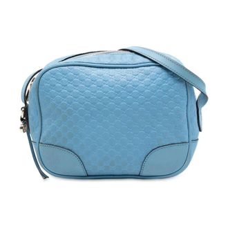 Gucci Pre-owned Leder Kamera Tasche - - Pre-owned - Damen - Blau - ONE SIZE