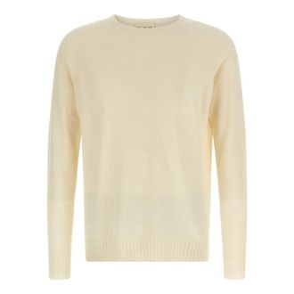 Maryya Baumwollmischpullover mit Schwammeffekt - - Knitwear - Herren - Beige - 2XL