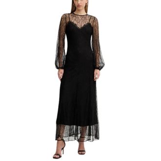 Twinset Femme, Robes, Noir, Taille: 34 FR 252Tt2261 Lace Maxi Dress