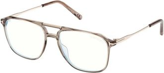 Tom Ford Homme, Accessoires, Gris, Taille: 54 MM Eyeglasses