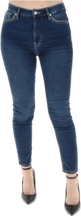 Alviero Martini 1A Classe Femme, Jeans, Bleu, Taille: W28 Jean Bleu avec Fermeture &Eacute;clair et Bouton