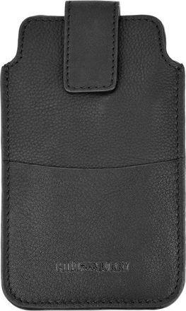 Hill Burry Unisex Handytasche aus Leder Gürteltasche HB19125 (Schwarz)