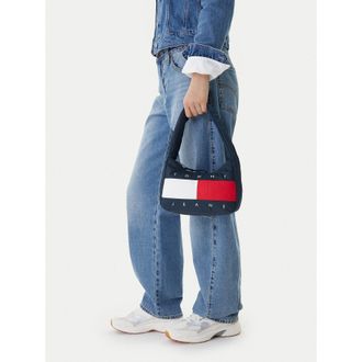 Tommy Jeans Handtasche Tommy Jeans Tjw Archive Shoulder Bag AW0AW18074 Dunkelblau