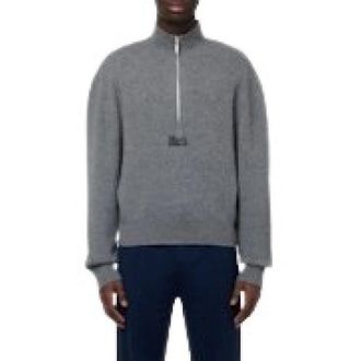 Rhude Viertel-Rei&szlig;verschluss Strickoberteil - - Sweatshirts & Hoodies - Herren - Grau - M