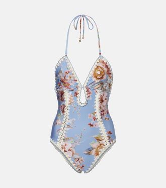 Zimmermann Maillot de bain Awaken en crochet &agrave; fleurs