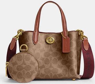 Coach Willow Tote 18 aus Signature-Canvas
