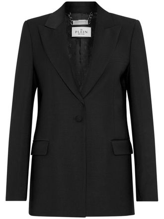 Philipp Plein blazer à ornements en cristal - Noir