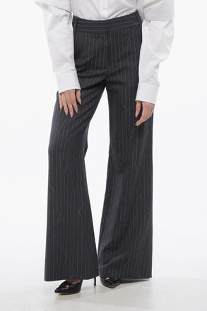 Off-white Nadelstreifenhose FORGED IRON Wide-Fit Off-White