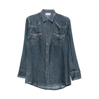 Pierre-Louis Mascia Damen, Blusen & Hemden, Blau, MGr&ouml;&szlig;e