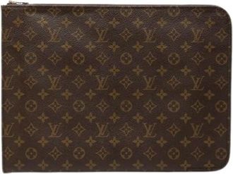 Louis Vuitton Pre-owned Poche Documents Portfolio - Femme - Pre-owned - Brun - Taille: ONE Size