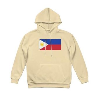 Generic Sweatshirts &Agrave; Capuche Mode Femmes Doublure Polaire Manches Longues Vintage Lacets Sweatshirts Les Philippines Drapeau Imprim&eacute; Chemises Cordon Hoodie H