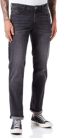Tom Tailor Herren Marvin Straight Jeans 1034662, 10219 - Used Mid Stone Grey Denim, 31W / 34L
