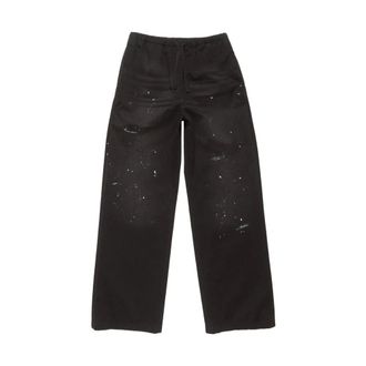 Acne Studios Gewaschene Baumwollhose - - Trousers - Herren - Schwarzk - XL