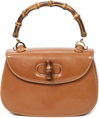 Gucci Crossbody Bags - Small Bamboo Top Handle Flap - Gr. unisize - in Braun - f&uuml;r Damen