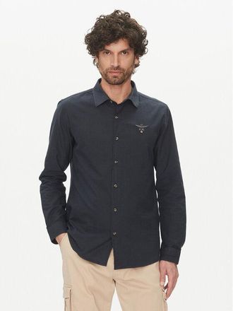 Aeronautica Aeronautica Militare Hemd 251CA1266CT3531 Dunkelblau Regular Fit