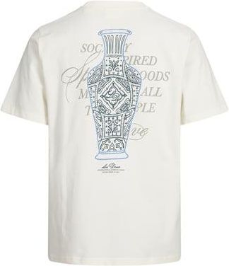 Les Deux T-shirt Ben Faience imprim&eacute; en coton organique