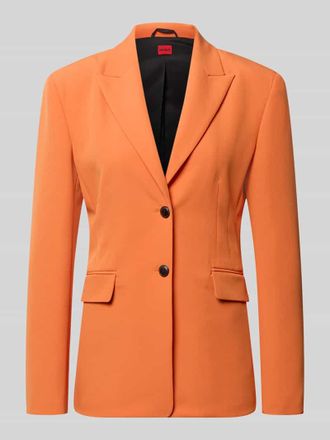 HUGO BOSS Regular Fit Longblazer mit 1-Knopf-Verschluss Modell ASMALLA-1
