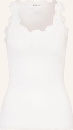 Rosemunde Seidentop Babette Mit Spitze weiss