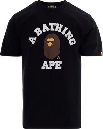 A Bathing Ape A Bathing Ape, Homme, Tops, Noir, Taille: XL Front-print Crewneck