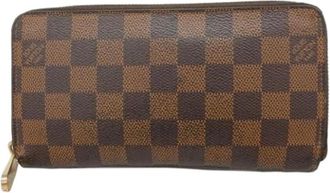 Louis Vuitton unisex, Pre-owned, Brun, Taille: ONE Size Portefeuille en tissu Pre-owned