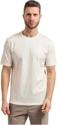 HUGO BOSS Homme, Tops, Blanc, Taille: XL T-shirt slim-fit en coton stretch merceris&eacute;